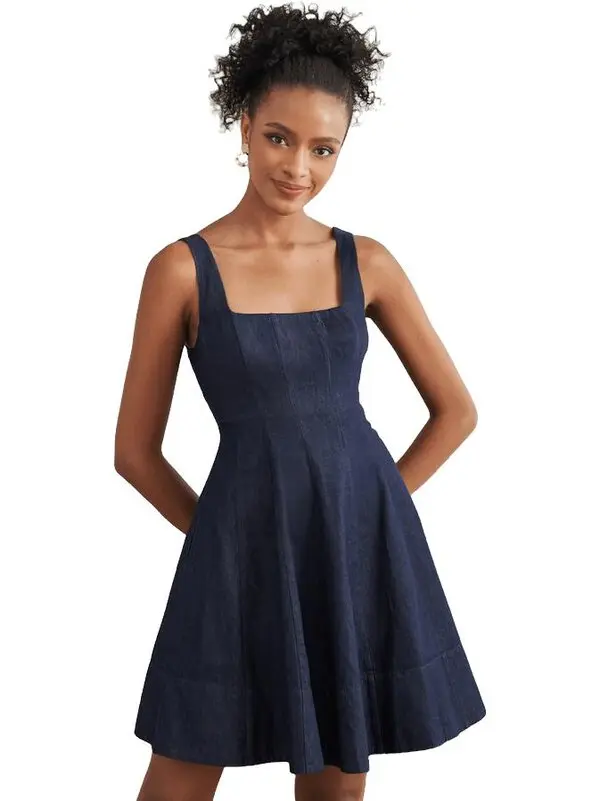 Yumi Kim Babe Mini Dress - Denim