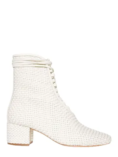 DANIELLA SHEVEL Kamari Ankle Boots - Ivory