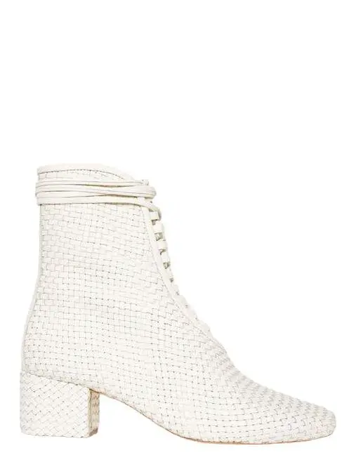 DANIELLA SHEVEL Kamari Ankle Boots - Ivory