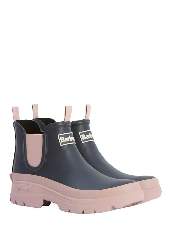 Barbour Nimbus Waterproof Chelsea Boot - Dusky Grey/gardenia Pink