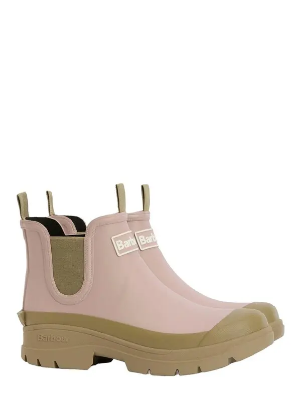Barbour Nimbus Waterproof Chelsea Boot - Gardenia Pink/bleached Olive