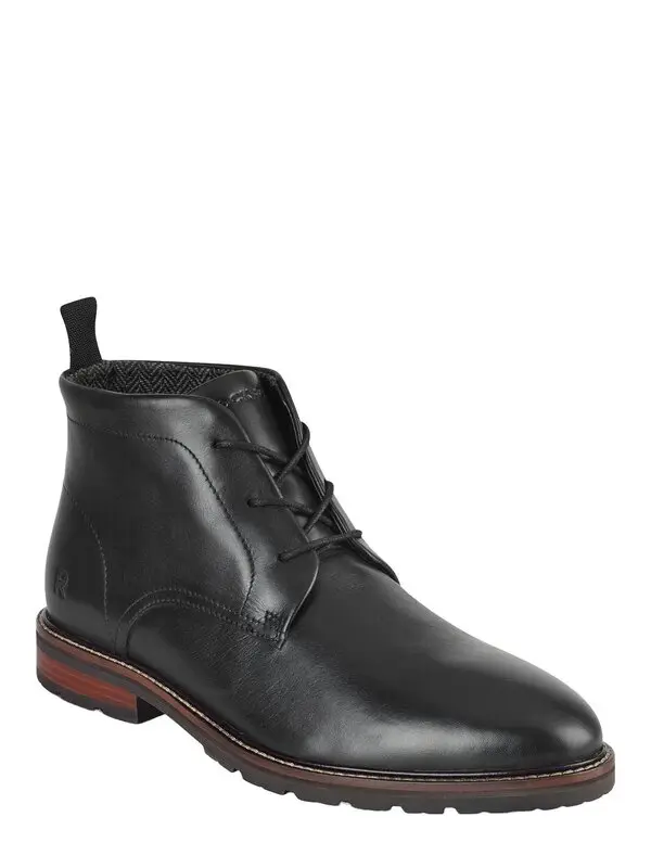 Rockport Caspe Leather Lace-up Boots - Black