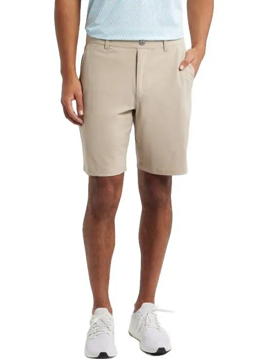 Johnnie-o Fusion Stretch Nylon Chino Shorts - Khaki