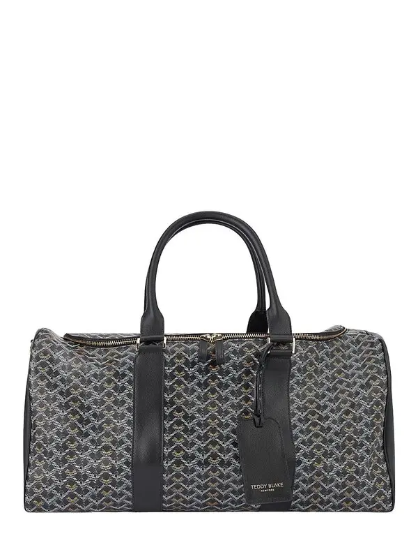 TEDDY BLAKE Billy Palmellato Pattern Duffle Bag - Black&yellow