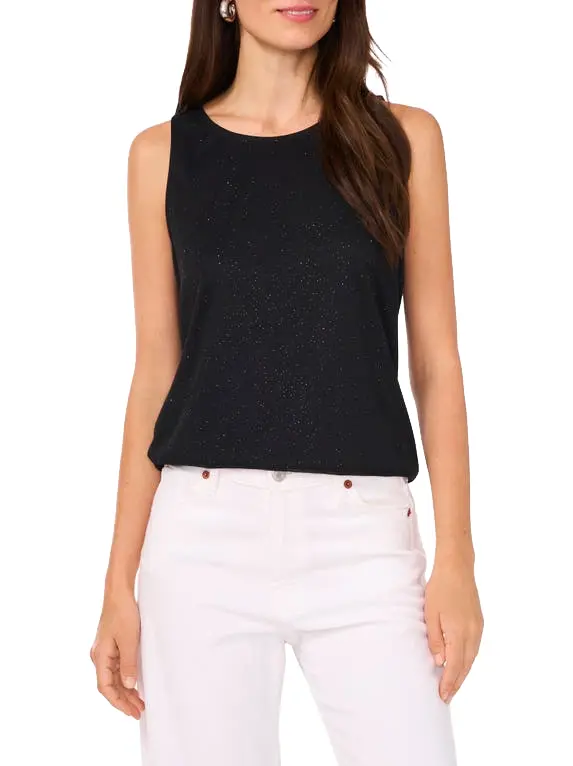 Vince Camuto Keyhole Back Sleeveless Top - Rich Black