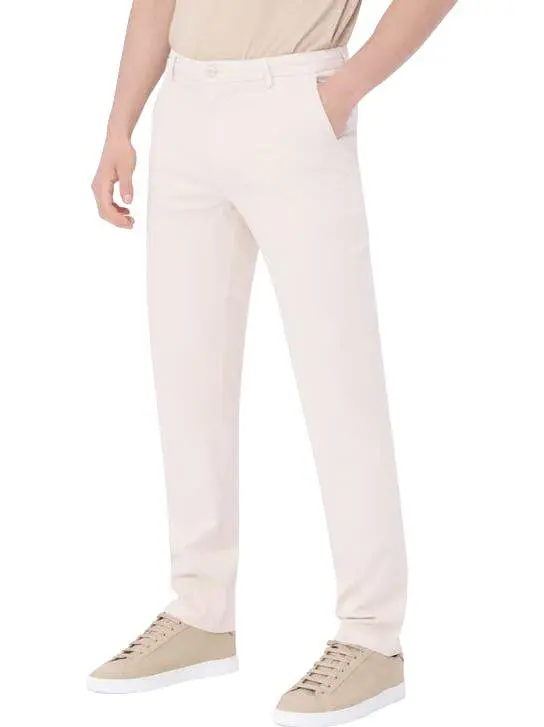 Bugatchi Parker Stretch Chino Pants - Stone