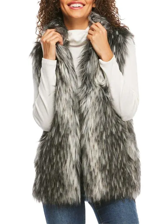 Fabulous Furs Limited Edition Faux Fur Vest - Smokey Fox
