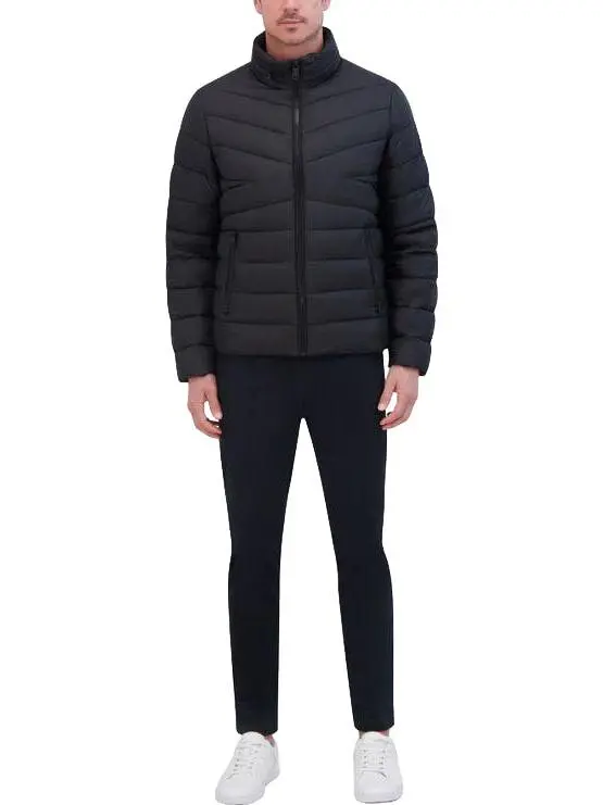 KENNETH COLE Quilted Puffer Jacket - Black