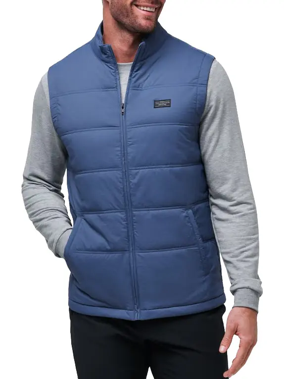 Travis Mathew Palisades Nylon Puffer Vest - Navy