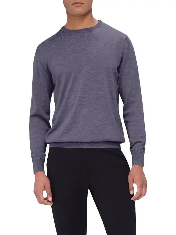 Bugatchi Scott Crewneck Merino Wool Sweater - Anthracite