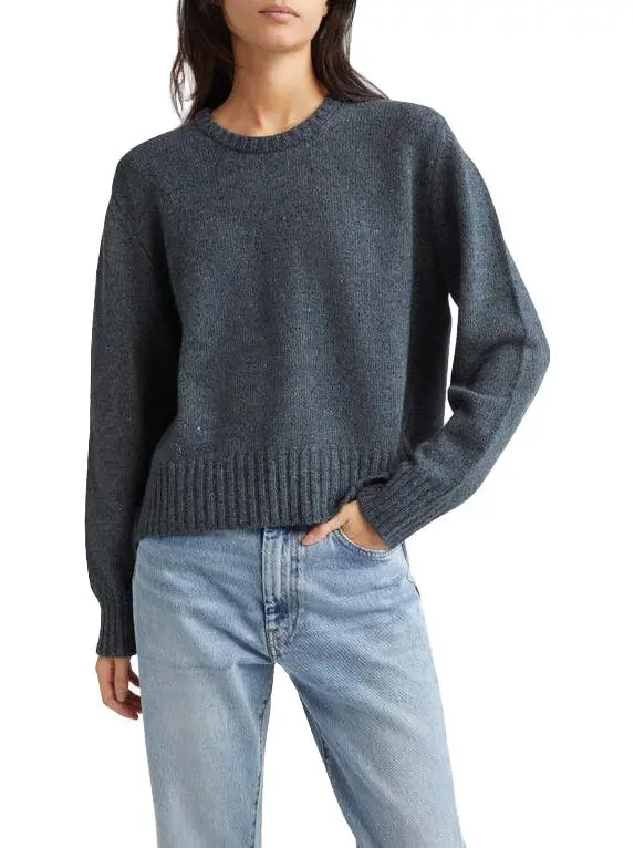Johnstons Of Elgin Relaxed-fit Cashmere Donegal Sweater - Storm Donegal