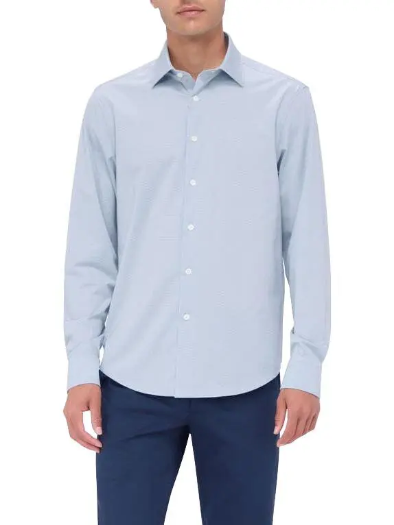 Bugatchi James Ooohcotton® Button-up Shirt - Air Blue