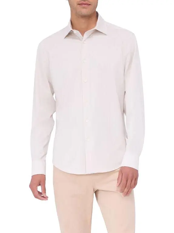Bugatchi James Ooohcotton® Button-up Shirt - Stone