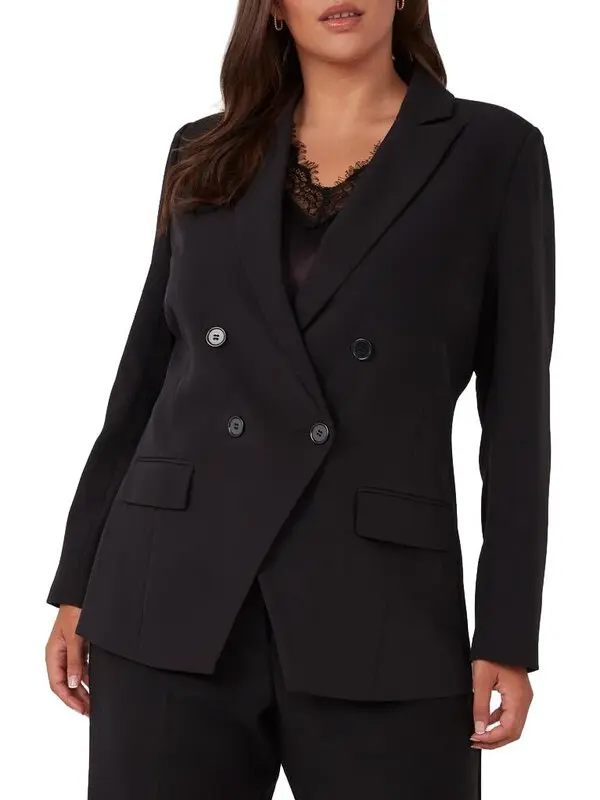 ESTELLE Sophie Double Breasted Jacket - Black
