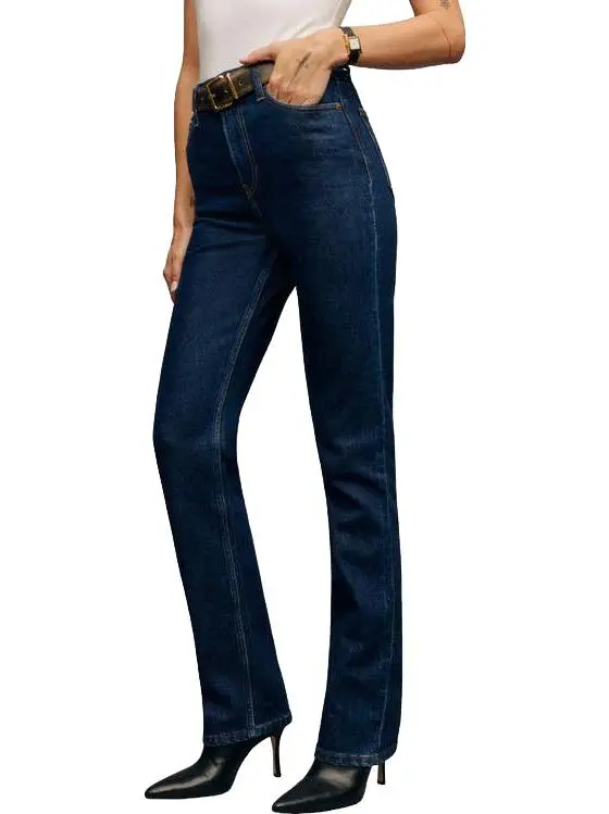 REFORMATION Jax High-rise Straight Leg Jeans - Seneca