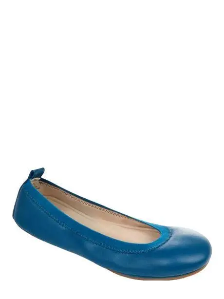 Yosi Samra Samara Foldable Ballet Flat - Tidal Teal