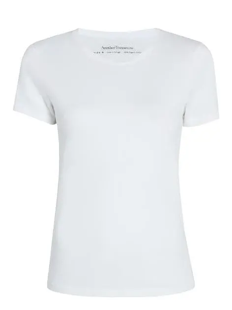 Another Tomorrow Crew Neck T-shirt - White