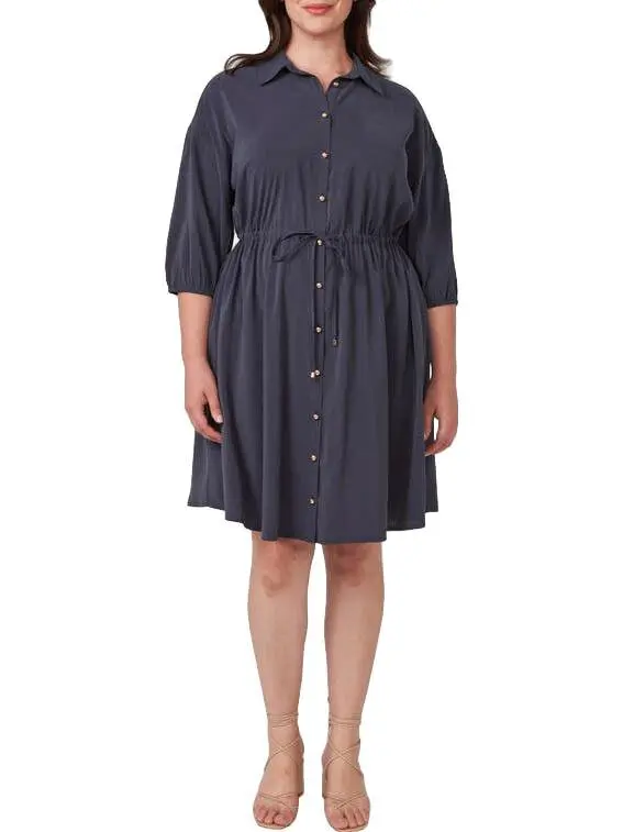 ESTELLE Shirtdress - Navy