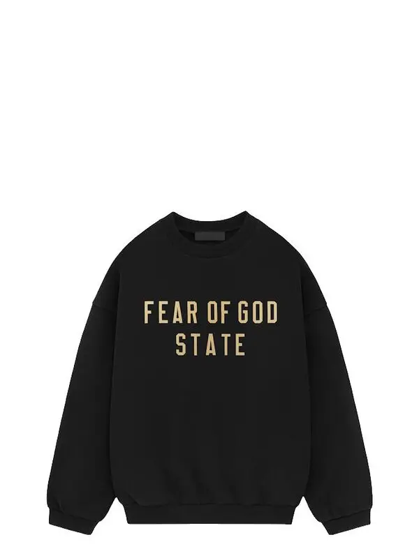 Fear Of God Essentials Fleece Crewneck Sweatshirt - Black