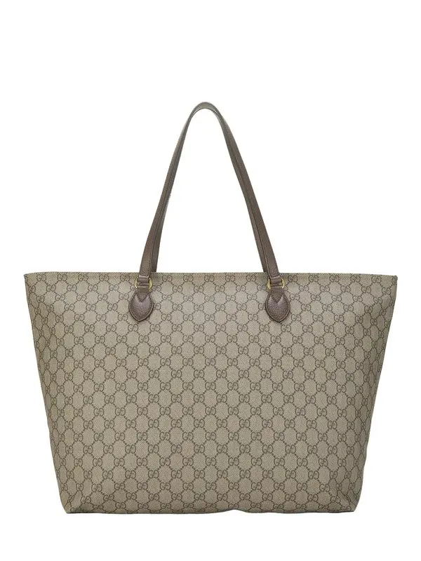 Gucci Gg Supreme Canvas Tote - Brown