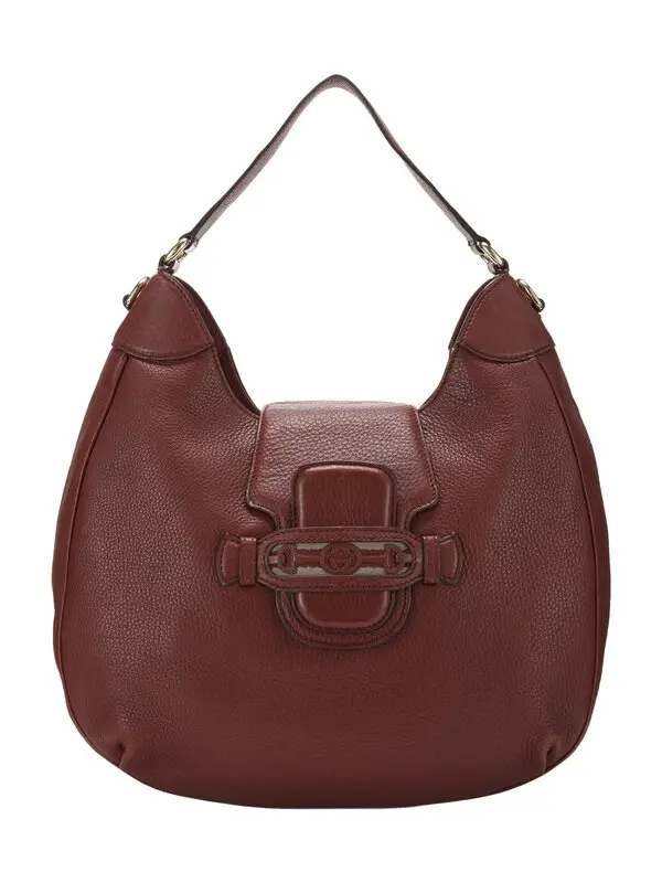 Gucci Leather Dressage Horsebit Hobo - Brown