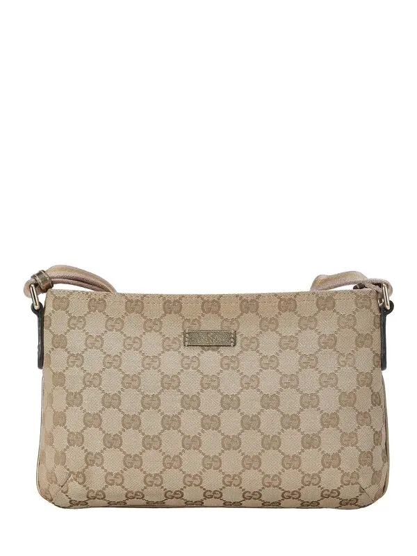 Gucci Original Gg Canvas Web Messenger Bag - Brown
