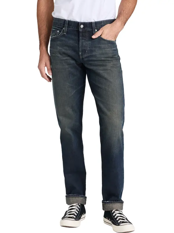Ag Exclusive Kace Modern Straight Selvedge Jeans - 18 Years Bleecker