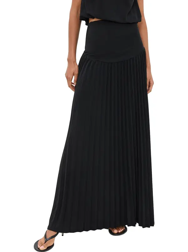 Lioness Field Of Dreams Maxi Skirt - Onyx
