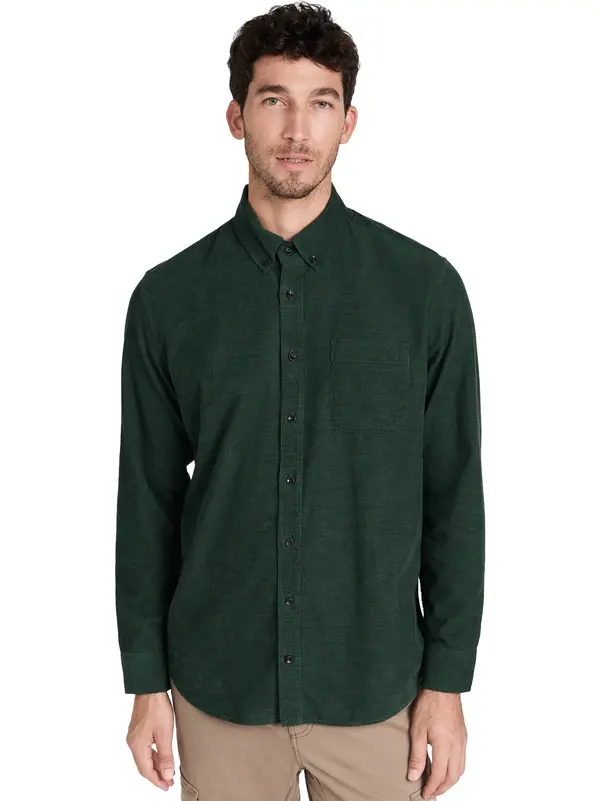 Taylor Stitch Corduroy Jack Shirt - Pine Heathered