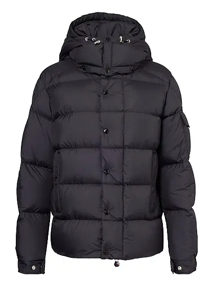 Moncler Maya 70 Brand-patch Regular-fit Shell Coat - Black