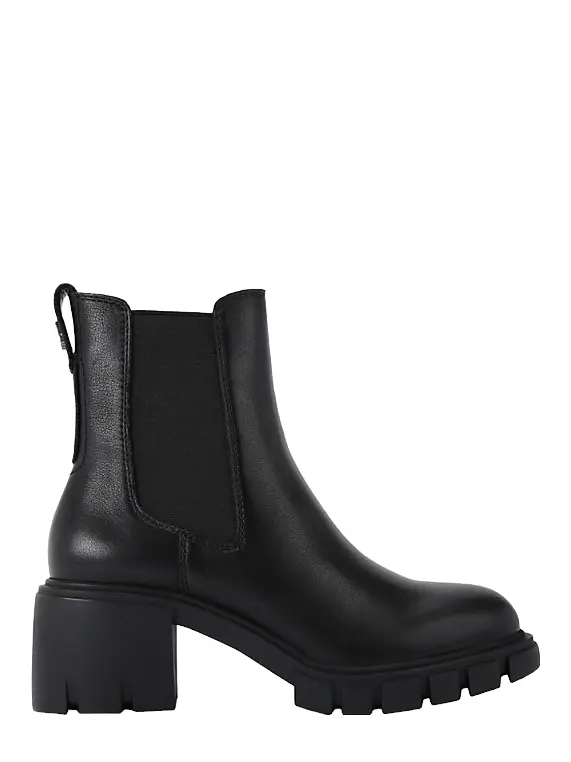 Carvela Ignite Heeled Leather Chelsea Boots - Black