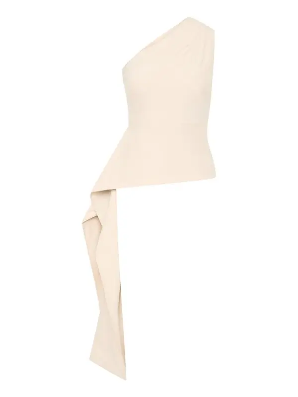 ST. AGNI Asymmetric Origami Top - Off-white