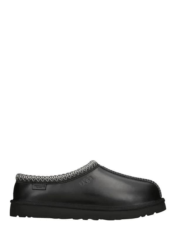 UGG Leather Tasman Slippers - Black