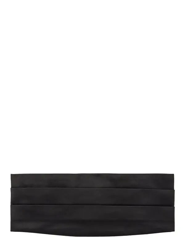 Giorgio Armani Silk Cummerbund - Black