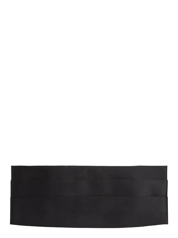 Giorgio Armani Silk Cummerbund - Black