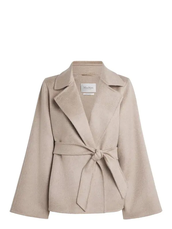 Max Mara Cashmere Wrap Coat - Beige