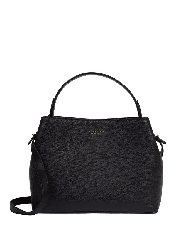 Smythson Ludlow Leather Day Top-handle Bag - Black