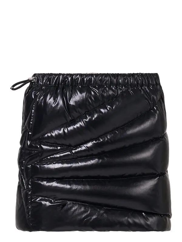 Perfect Moment Quilted Mini Skirt - Black