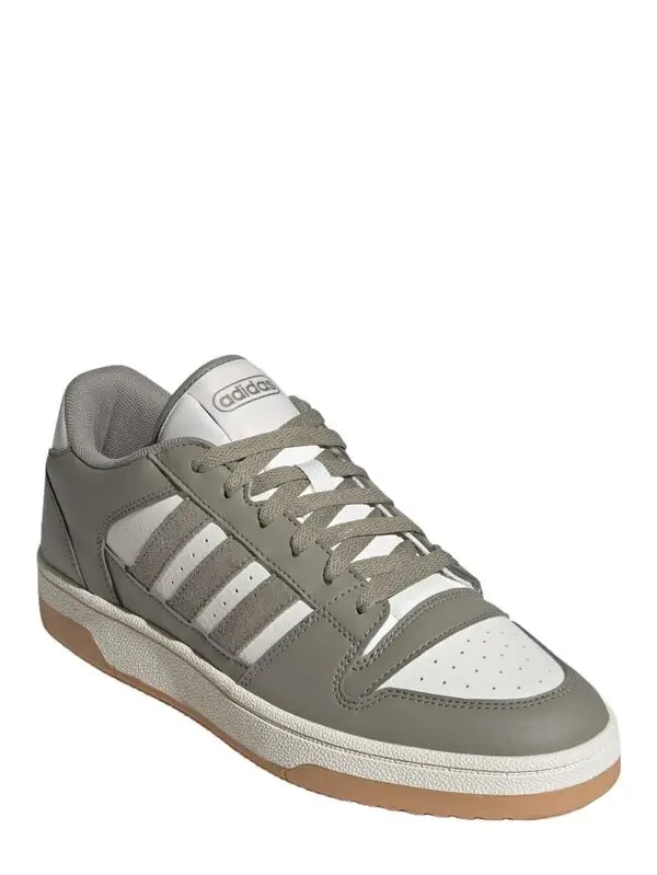 Adidas Break Start Low Top Sneakers - Silver Pebble / Silver Pebble / Chalk White