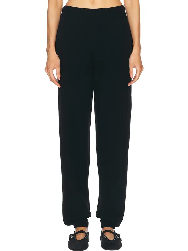 Loulou De Saison Hespero Cashmere Jogger - Black
