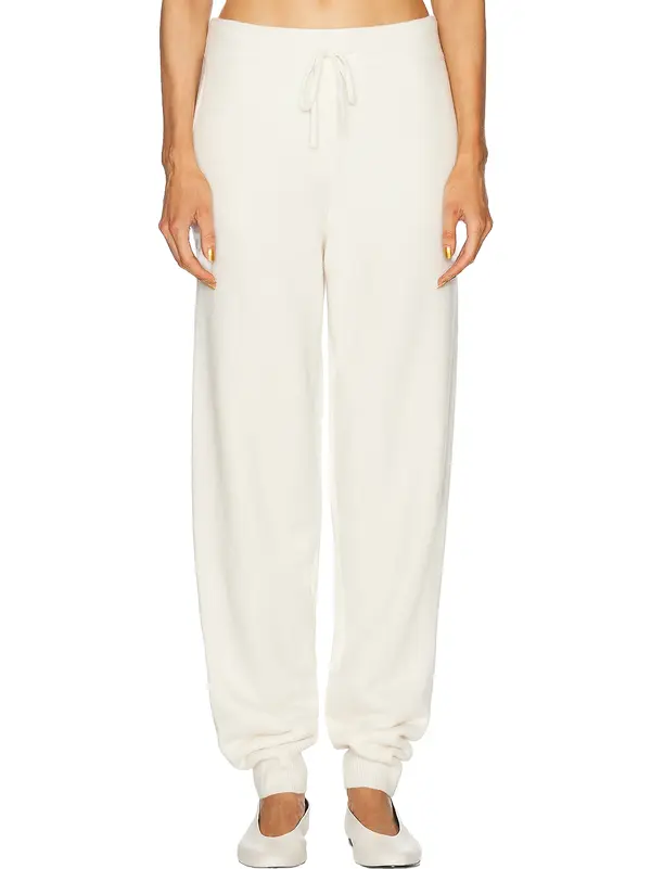 Loulou De Saison Hespero Cashmere Jogger - Ivory