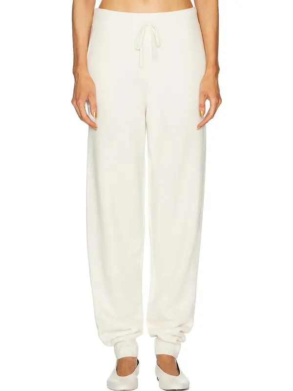 Loulou De Saison Hespero Cashmere Jogger - Ivory