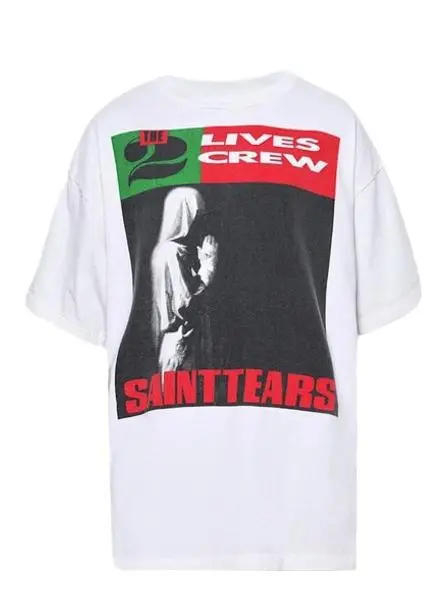 SAINT MICHAEL X Denim Tears Lives Crew T-shirt - White