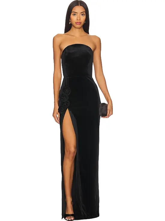 Amanda Uprichard Wolfe Gown - Black