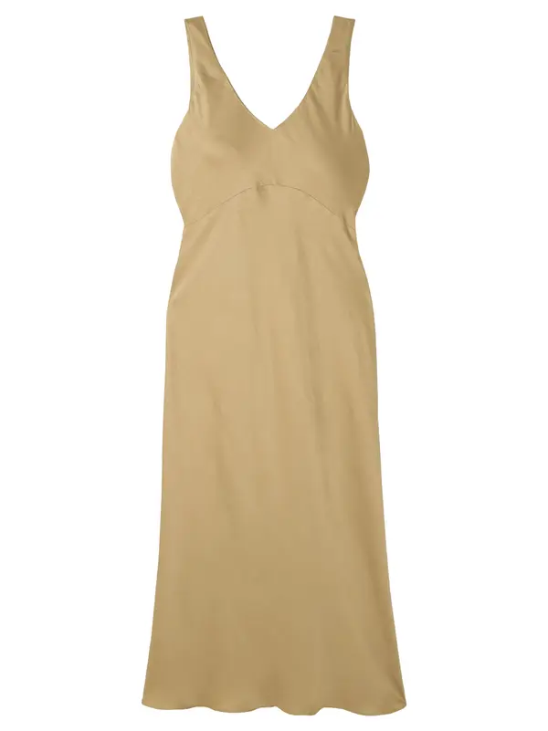 NET-A-PORTER FOR THE KING’S FOUNDATION Satin Maxi Dress - Neutrals