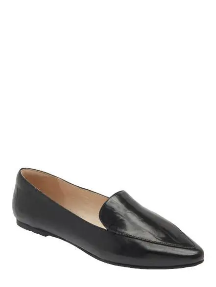 CHOCOLAT BLU Ace Pointed Toe Loafer - Black Leather