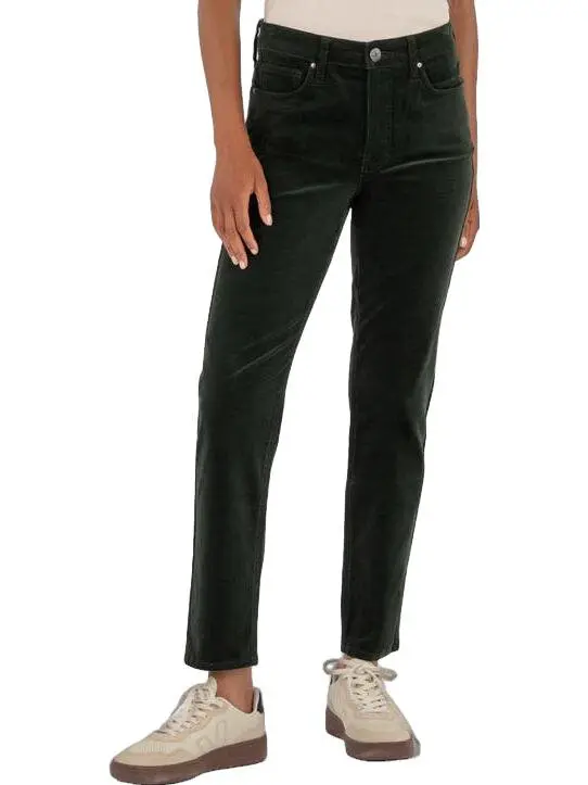 Kut From The Kloth Rachael High-waist Corduroy Jeans - Dark Forest