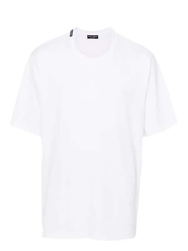 Dolce & Gabbana Round-neck Cotton T-shirt - White