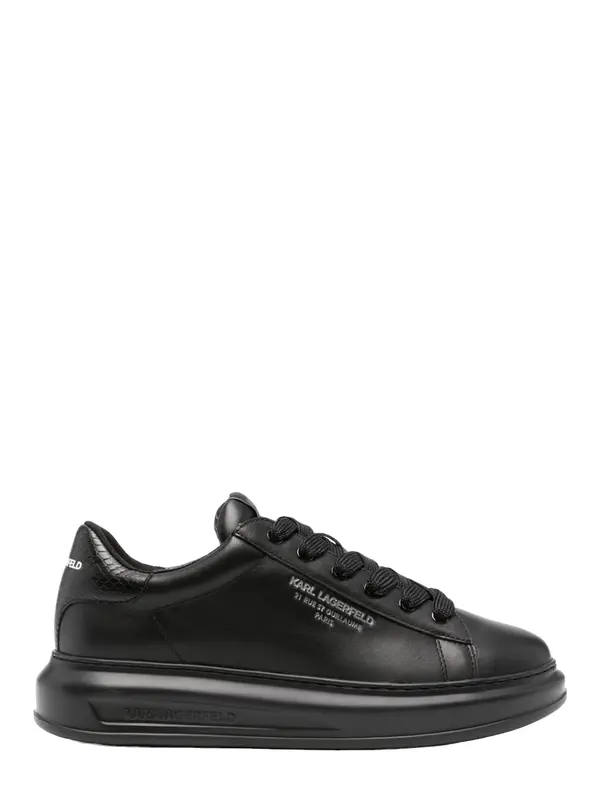 Karl Lagerfeld Python Tab Sneakers - Black
