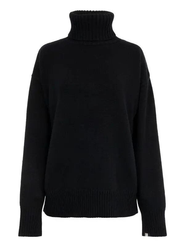 Extreme Cashmere No.20 Oversize Xtra Turtleneck Jumper - Black